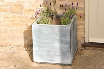 Southwold Square Metal Planters - Harrod Horticultural