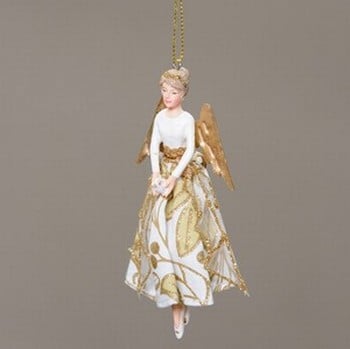 Gold Angel Christmas Tree Decorations - Harrod Horticultural