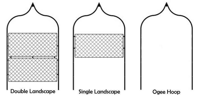 Harrod Ogee Garden Screens - Harrod Horticultural