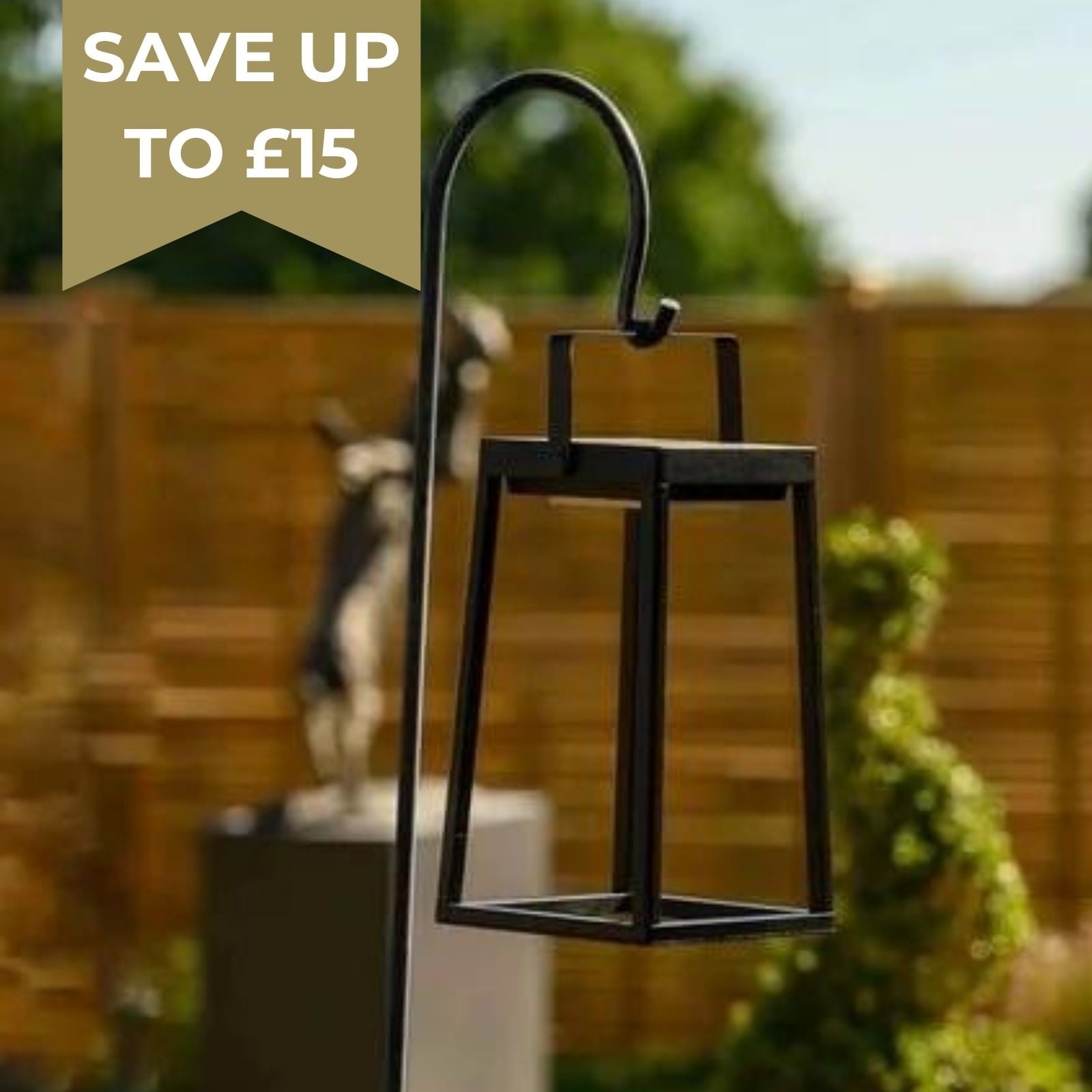 Shepherds Crooks Black Finish Hanging Hook - Harrod Horticultural