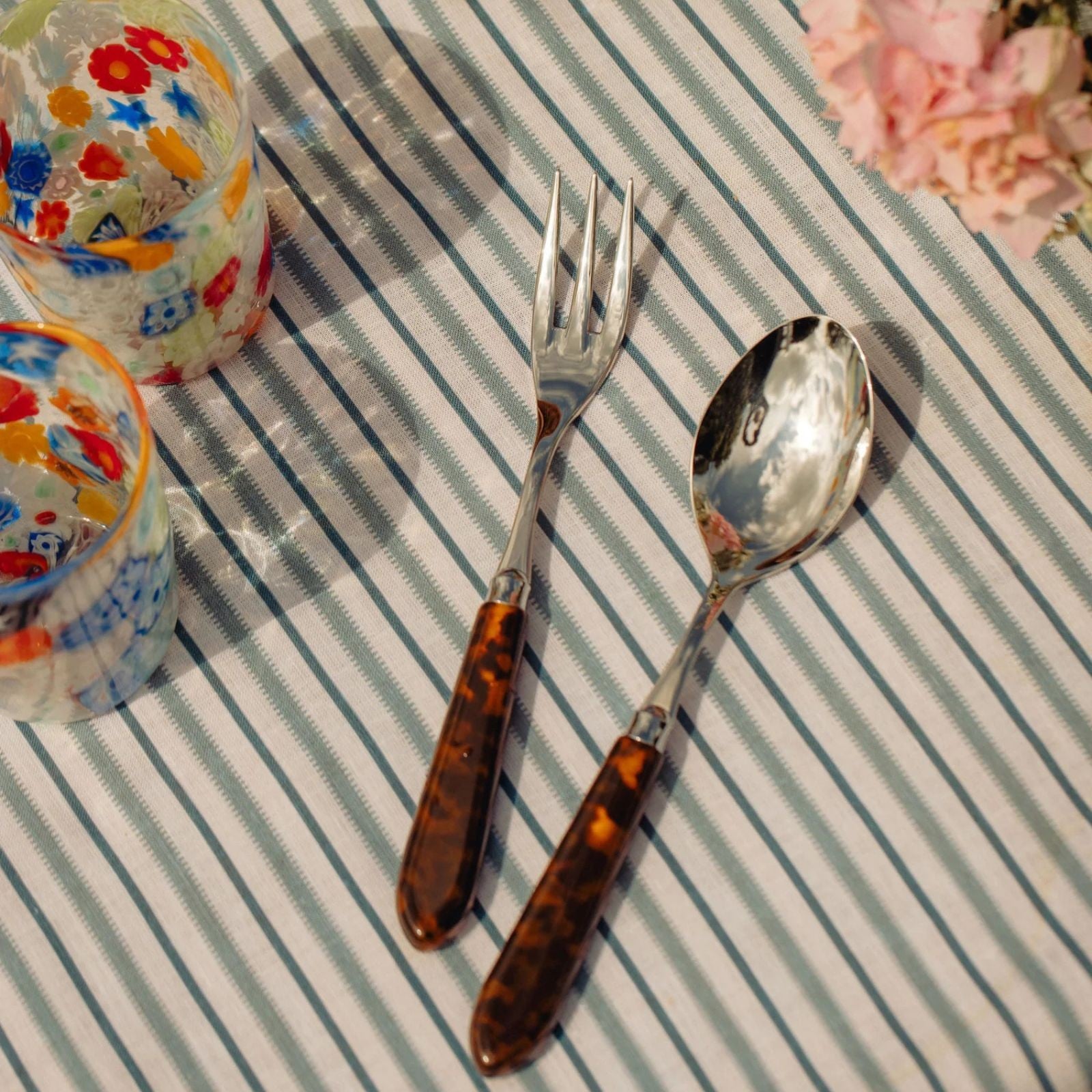Classic Serving Set in Tortoiseshell - Harrod Horticultural