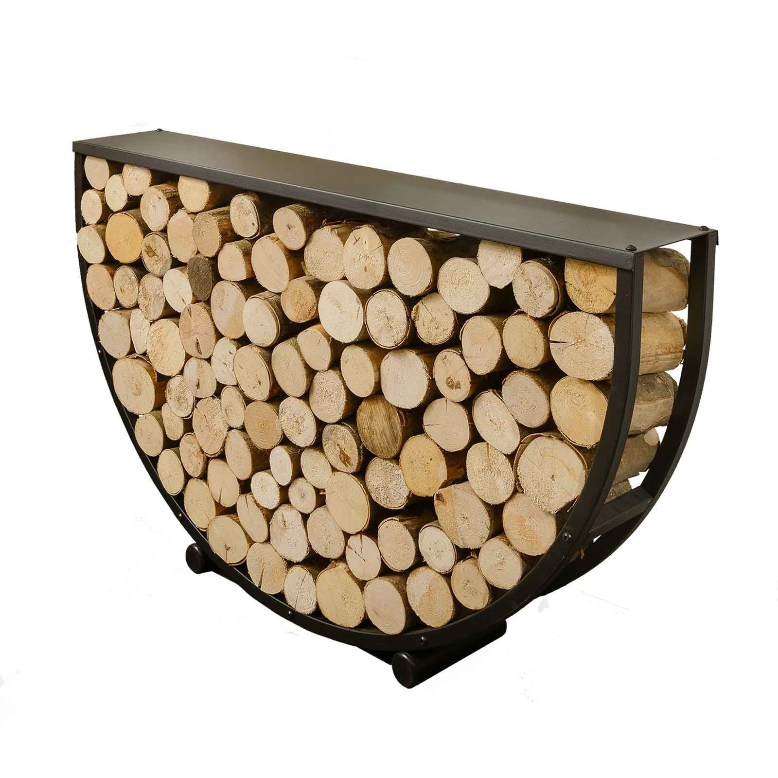 Semi Circular Steel Log Holder - Harrod Horticultural