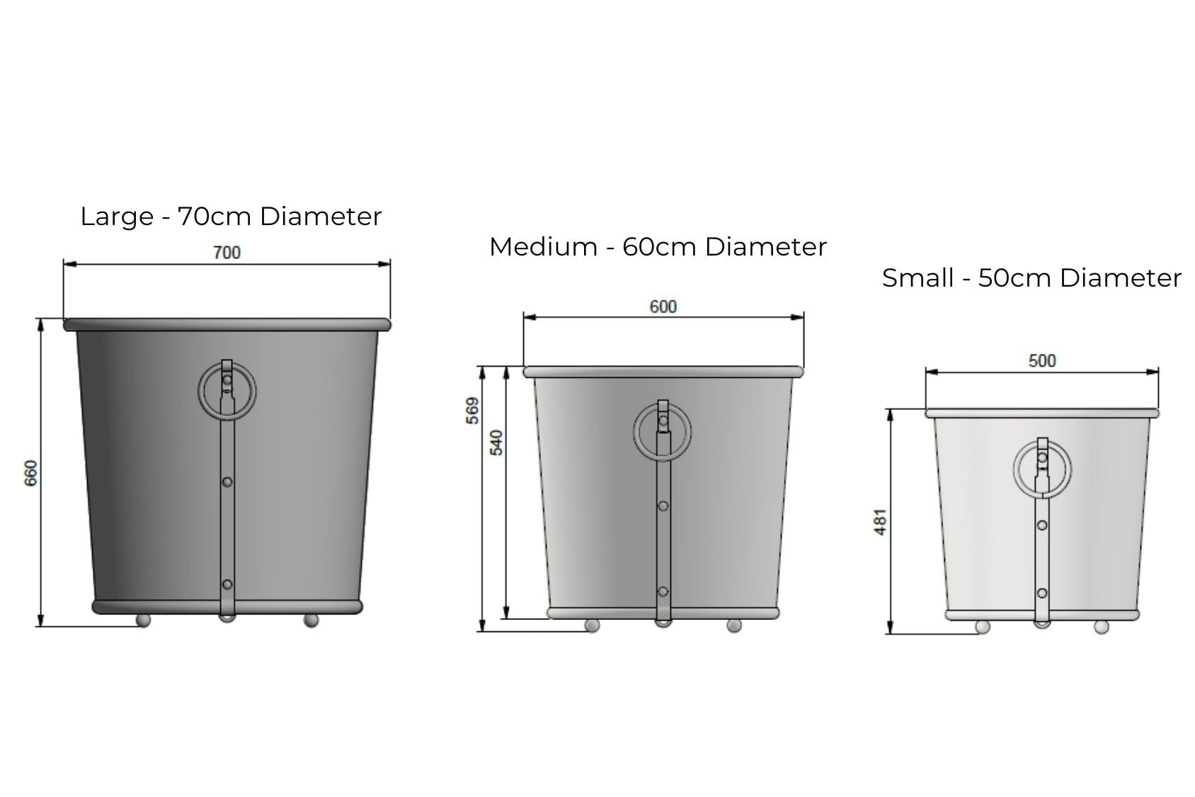 Southwold Round Planters - Harrod Horticultural