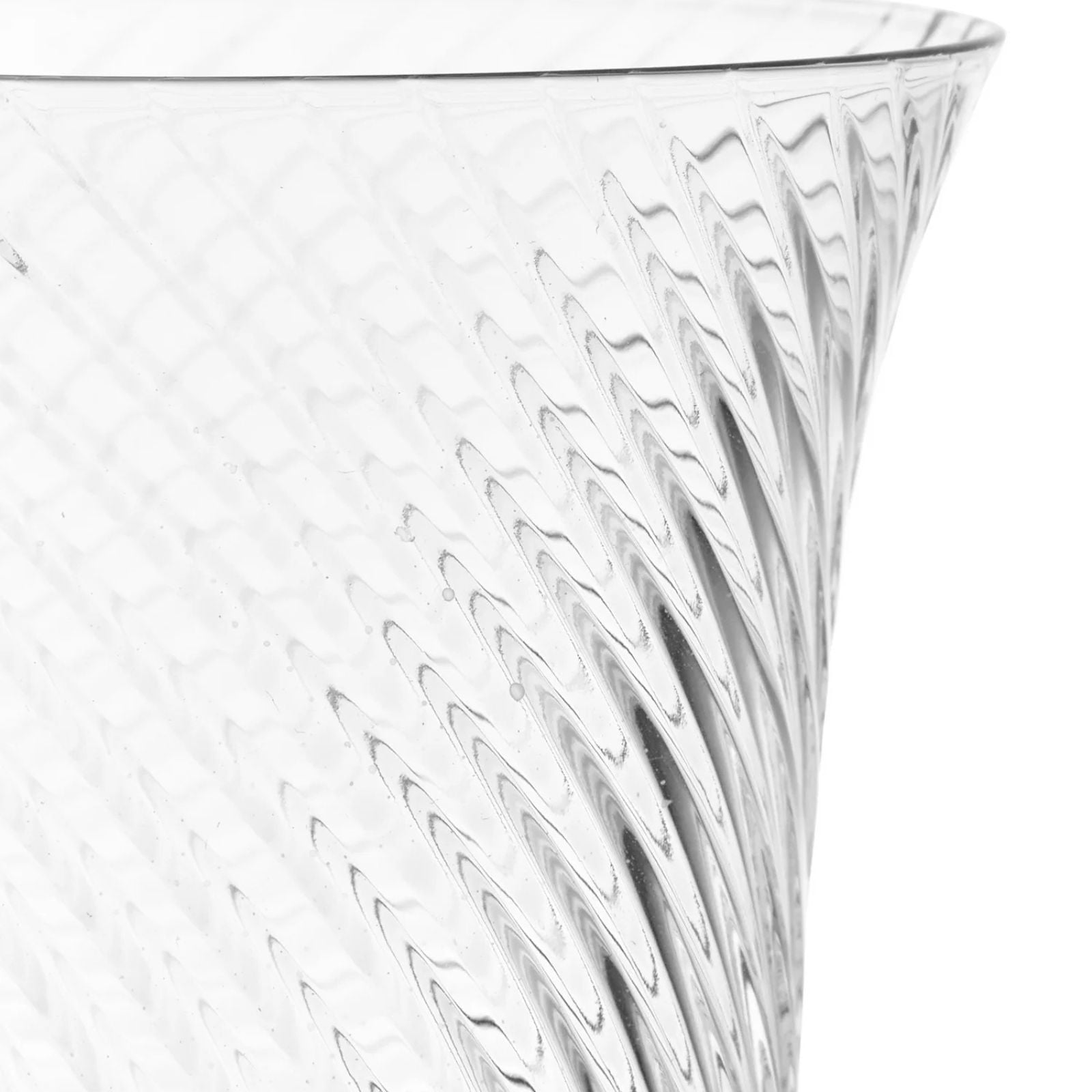 Julia Twisted Cut Crystal White Wine Glasses - Harrod Horticultural