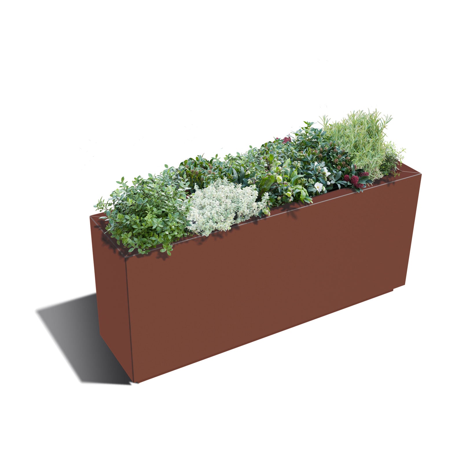 Rectangle Metal Planters - Corten Effect - Harrod Horticultural