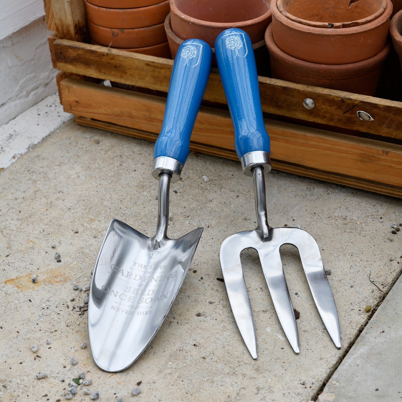 British Meadow Trowel & Fork Set - Harrod Horticultural