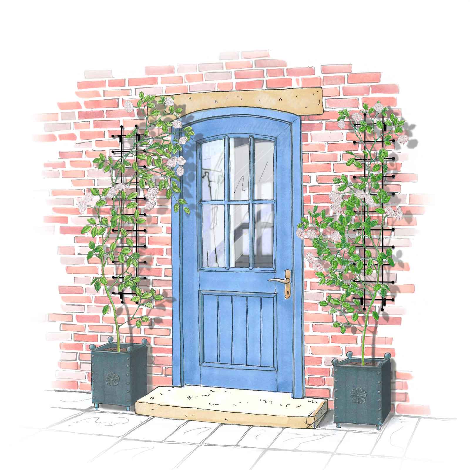 Harrod Narrow Decorative Wall Trellis Panels - Harrod Horticultural