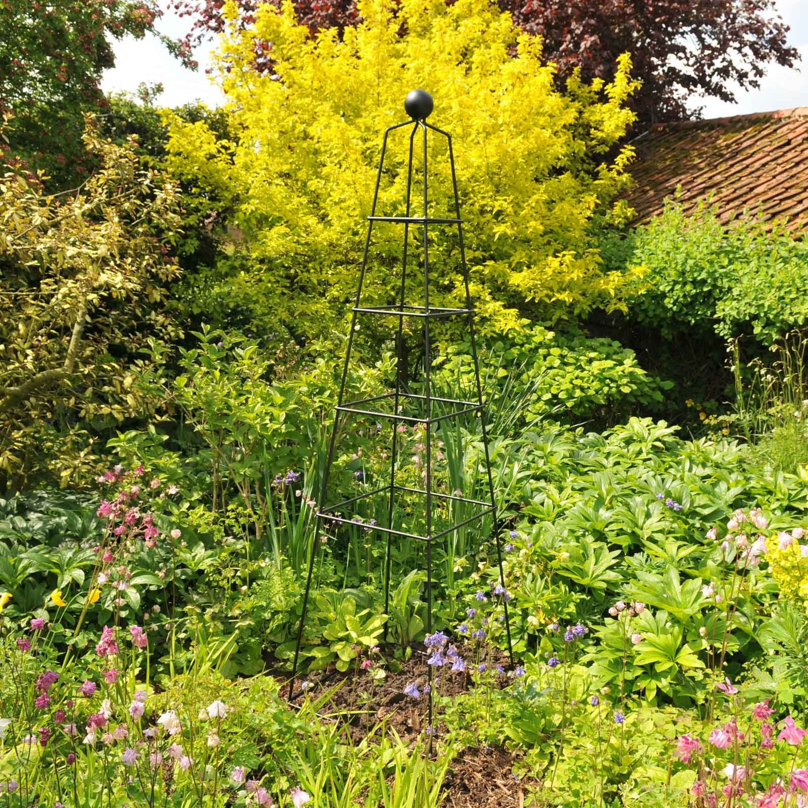 Pyramid Wire Obelisks (Ground Inserted Version) - Harrod Horticultural