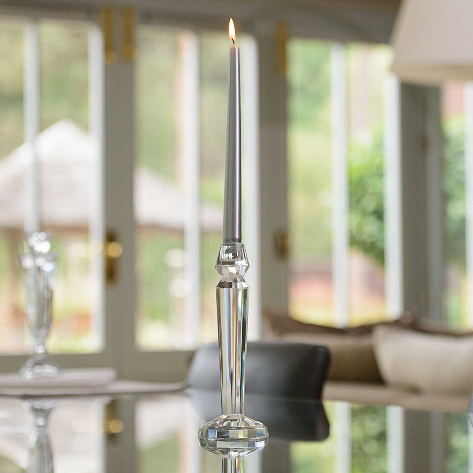 Lead Crystal Candle Holder by Sia - Harrod Horticultural