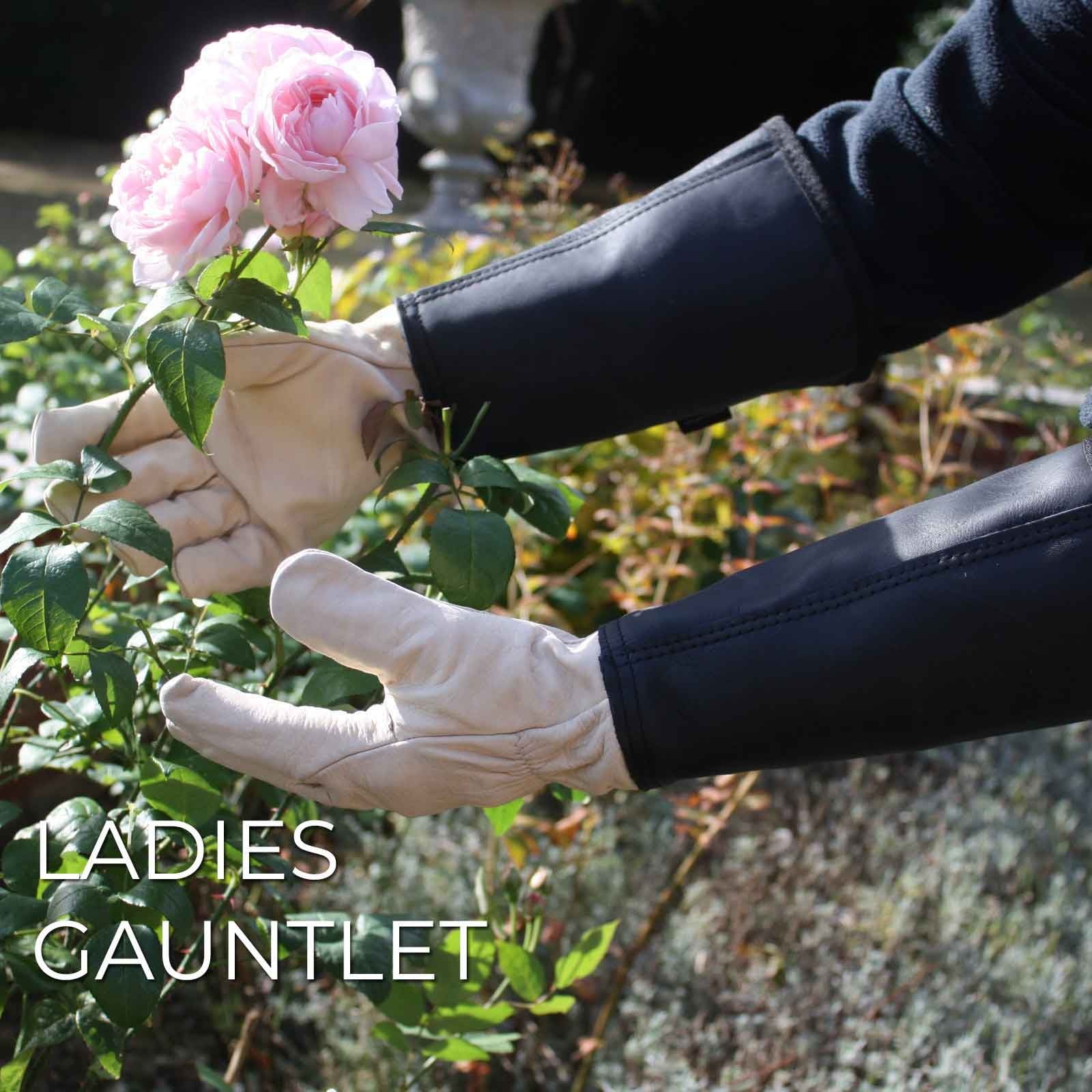 Leather Gardening Gauntlets - Harrod Horticultural