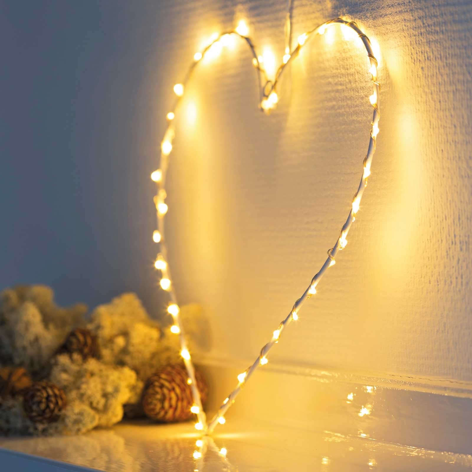 LED Christmas Heart Decorations - Harrod Horticultural