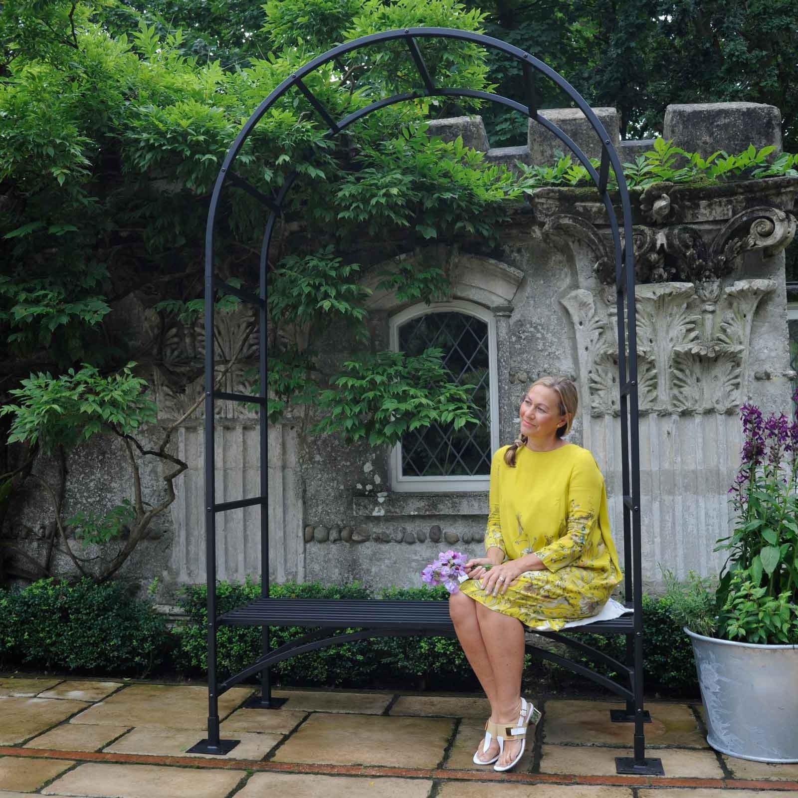 Roman Garden Arch & Bench - Harrod Horticultural