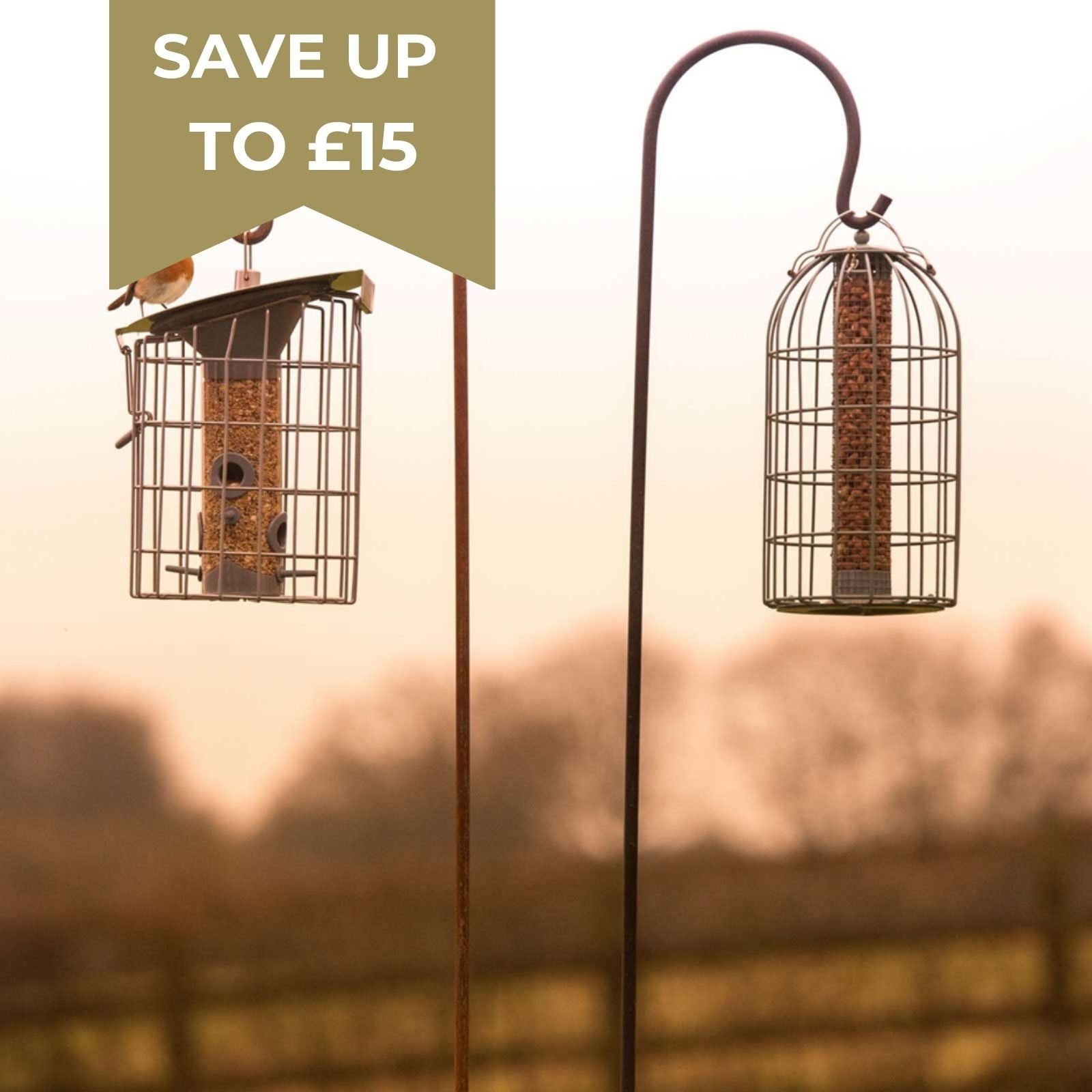 Shepherds Crook Bird Feeder Hanger - Harrod Horticultural